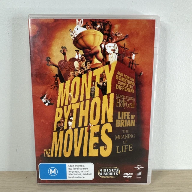 MONTY PYTHON THE Movies British Cult Comedy 4 Disc Pack DVD R4 VGC Free ...