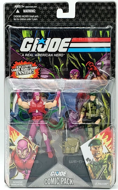 G.I. JOE COMIC Pack 25th Anniversary Nemesis Enforcer vs Lt. Falcon ...