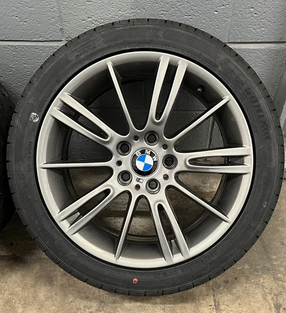 GENUINE BMW 3 Series 18 Inch Mv3 M Sport Alloy Wheels Ferric Grey + New ...