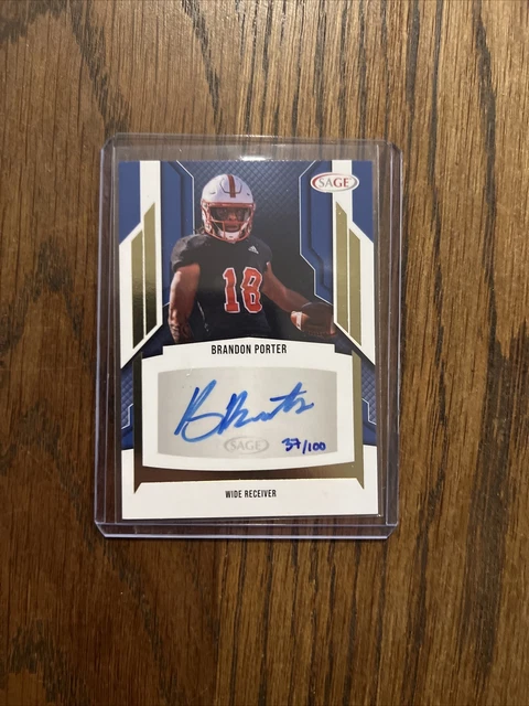 2024 SAGE HIGH Series Brandon Porter Auto Incarnate Word #A-BP/100 EUR ...