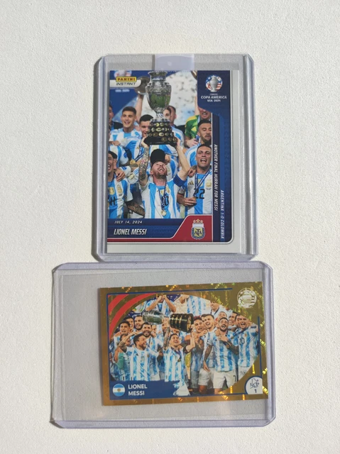 LOT OF 2 cards Lionel Messi Copa America USA 2024 Champion with ...