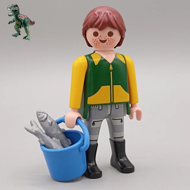 PLAYMOBIL 4758 FIGURE de gardien de flamant rose Zoo Cube de poisson ...