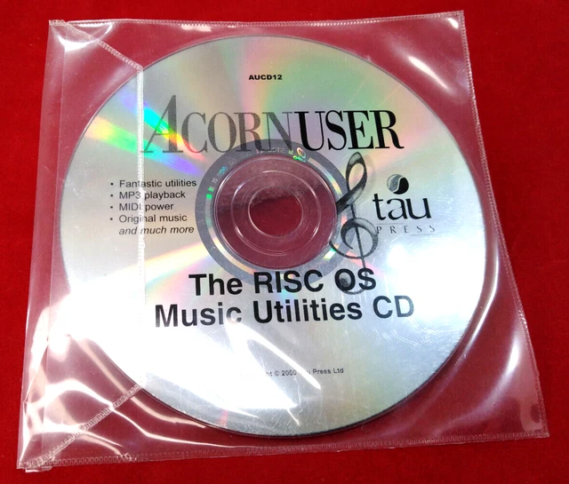 LE RISC OS Musique Utilitaires Cd-Rom Par Acorn User AUCD12 pour Ordinateurs EUR 29,53 - PicClick FR