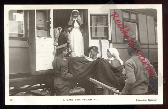 MILITARY HOSPITAL TRAIN Wounded Blighty Nurses (RP WW1) £4.99 - PicClick UK