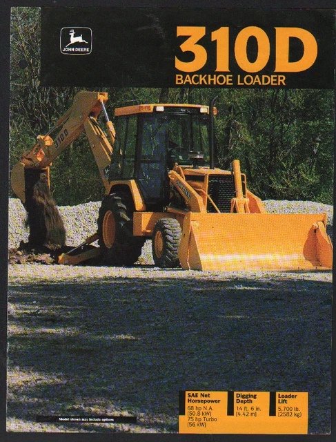 JOHN DEERE &310D& Tractor Backhoe Loader Brochure Leaflet £7.50 ...