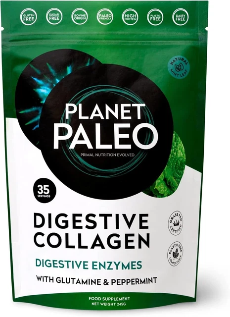 PLANET PALEO DIGESTIVE Collagen Powder with Digestive Enzymes – 245g ...