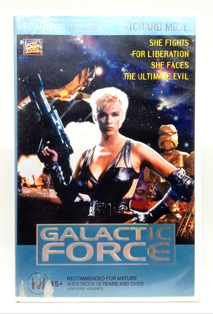 GALACTIC FORCE VHS PAL Video 1995 RARE Vintage RETRO Tested BRIGITTE ...