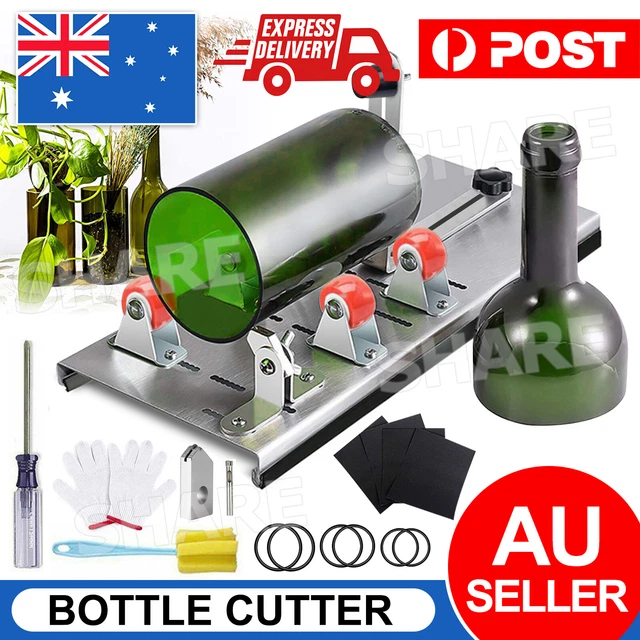 DIY GLASS BOTTLE Cutter Kit Adjustable Sizes Round Square Cutting ...