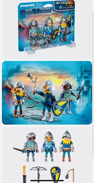 PLAYMOBIL ® 70671 & 70273 & 70672 & 70670 2 et 3 Chevaliers EUR 20,00 ...