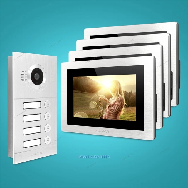 HOMSECUR 7& FILAIRE Interphone Maison Vidéo&Audio Menu Français 4 ...