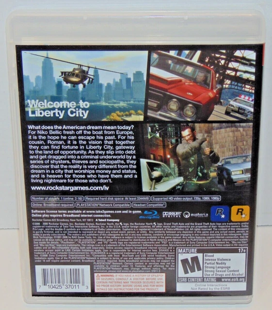 GRAND THEFT AUTO IV Complete with Cover Art, Manual & Map $12.17 ...