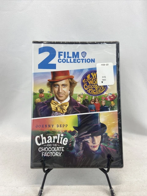 WILLY WONKA / Charlie and the Chocolate Factory (DVD, 2 Film Collection ...