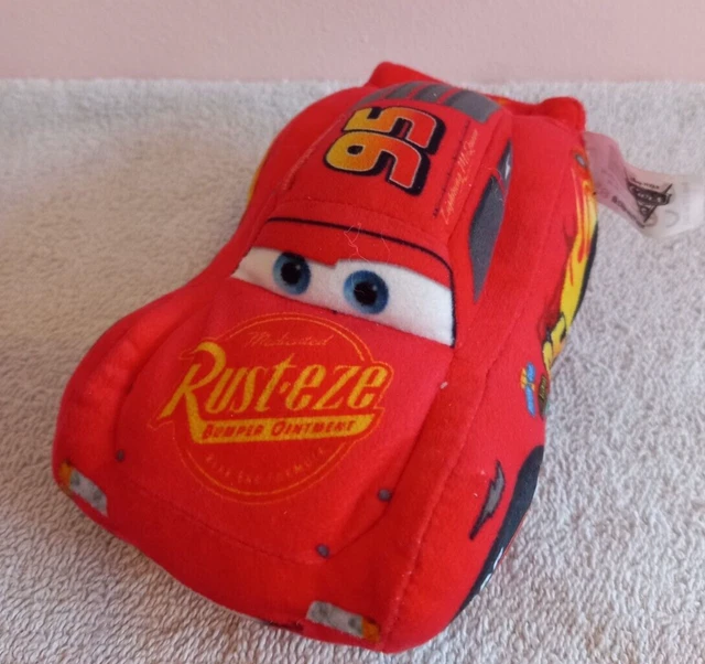DISNEY CARS PIXAR Lightening McQueen Car Plush Soft Toy Posh Paws £7.99 ...