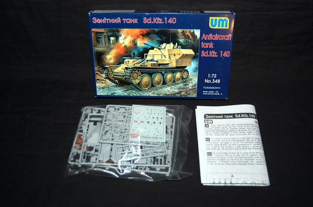 UM MODELS 1/72 Scale Sd.Kfz.140 Flakpanzer 38(t) Model Kit £0.99 ...