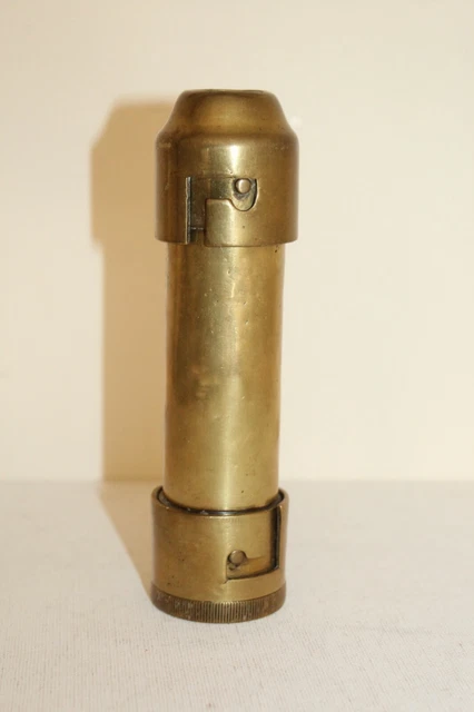 WW1 BRITISH BRASS Spring Loaded Candle Holder Stamped with Broad Arrow ...