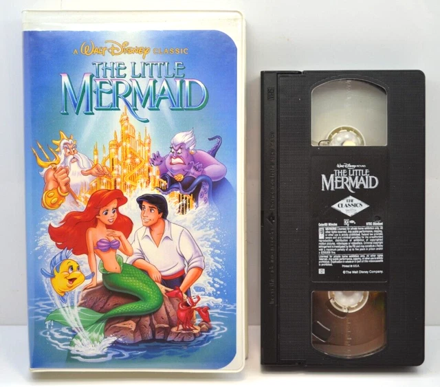 WALT DISNEY'S LA Petite Sirène 1990 VHS diamant noir classique couverture interdite EUR 8,08 ...