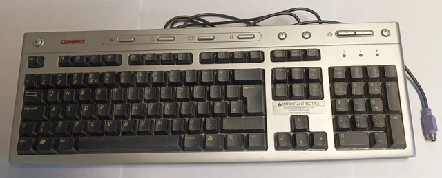 VINTAGE COMPAQ PS/2 Keyboard UK Layout £11.12 - PicClick UK