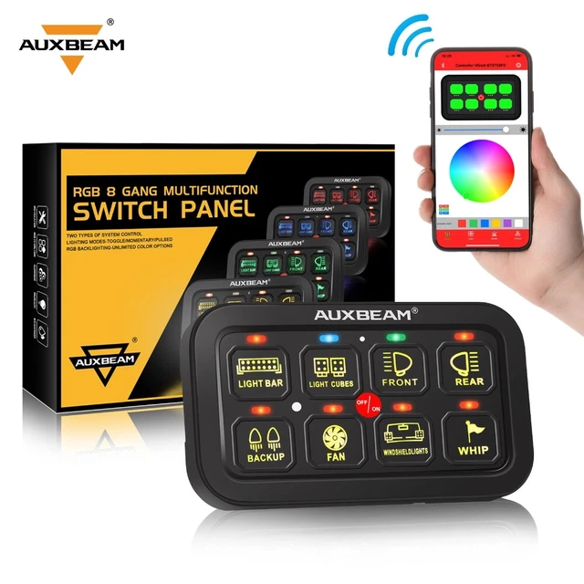 AUXBEAM 8 GANG RGB Switch Panel AR-800 Multifunction For Honda CR-V ...