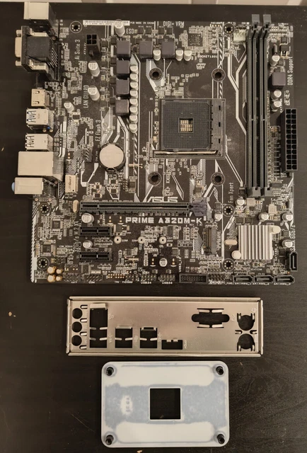 ASUS PRIME A320M-K AM4 Motherboard - With I/O Shield and cooler bracket £37.50 - PicClick UK