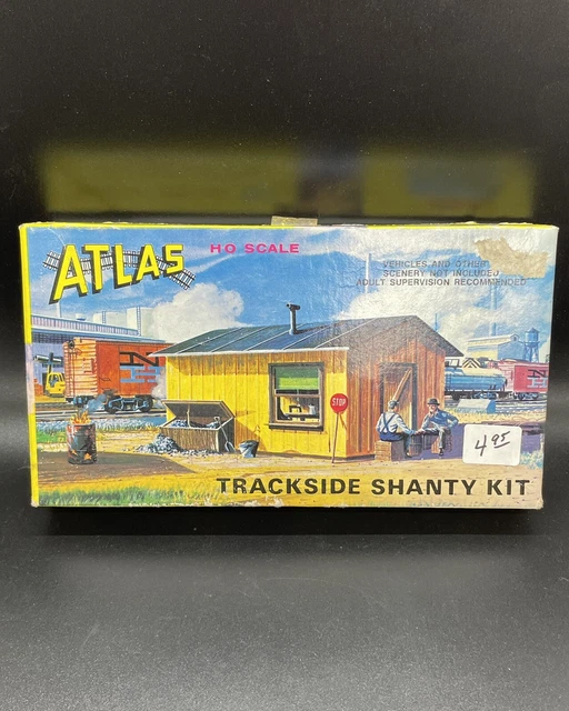 RARE 1962 ATLAS Trackside Shanty Kit 702 Vintage HO Model Railroad ...