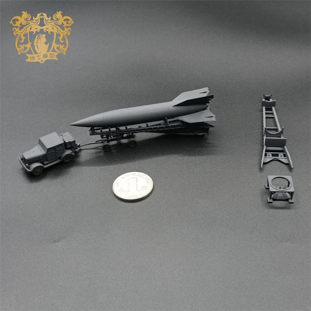 V2 ROCKET TRANSPORTATION/LAUNCHING Kit 1/144 Scale Tank Model 3D ...