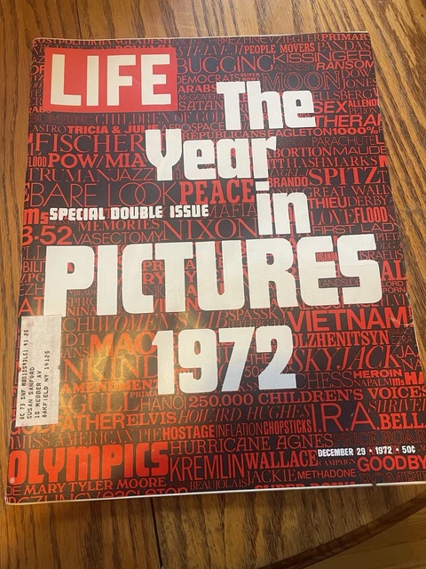 LIFE MAGAZINE 1972 The Year In Pictures Special Double Issue December ...