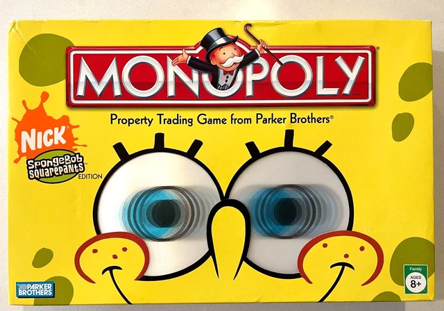 NICKELODEON SPONGEBOB SQUAREPANTS Monopoly Board Game Pewter Tokens ...