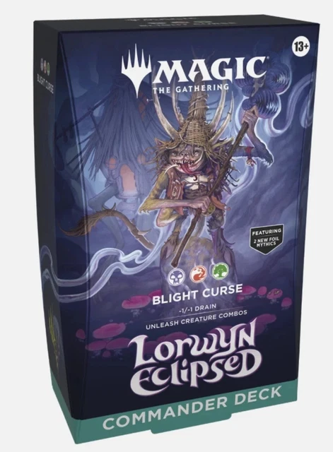MTG LORWYN ECLIPSED Commander Deck Blight Curse PREORDER 23/1/26 $120. ...