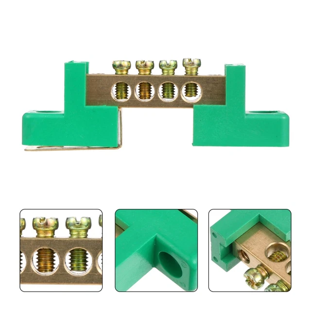 5PCS TERMINAL BUSBAR Tool Terminal Grounding Strip Busbar Block ...