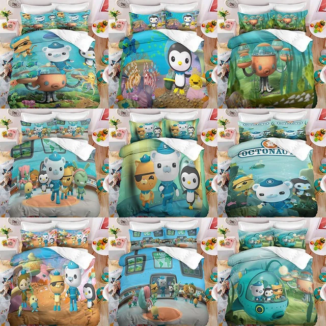 THE OCTONAUTS CUTE Cartoon Print Quilt Duvet Cover Set Bedding ...