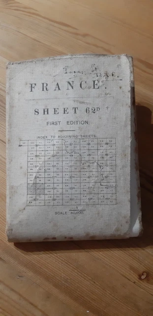 WW1 BRITISH OFFICERS / Staff Map. France 1918 £16.32 - PicClick UK