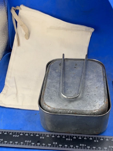 ORIGINAL BRITISH ARMY WW2 Soldiers Mess Tin Set - Complete with Bag £25 ...