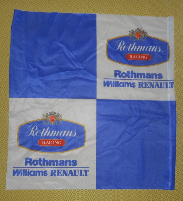 ROTHMANS WILLIAMS RENAULT FLAGS x 2 ADELAIDE FORMULA 1 GRAND PRIX FREE ...