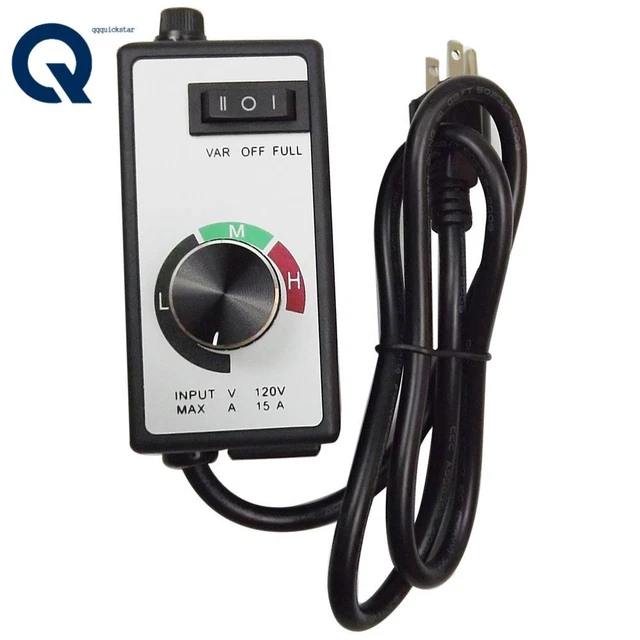 VARIABLE SPEED CONTROLLER for Router Fan Electric Motor Rheostat 120V ...