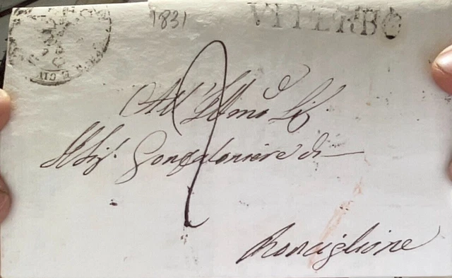 PIEGO DI LETTERA Da Viterbo A Ronciglione Esattori Comunitativi 1831 ...