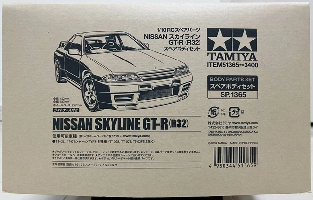 TAMIYA1 10RC SPARE Parts Nissan Skyline Gt-R R32 Body Set Sp.1365 ...