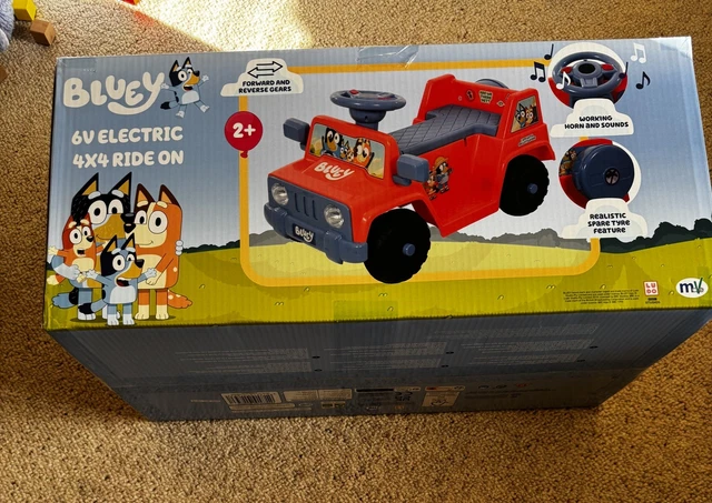 BLUEY ELECTRIC JEEP Car Kids Toy ride on 6V With Sounds £73.50 ...