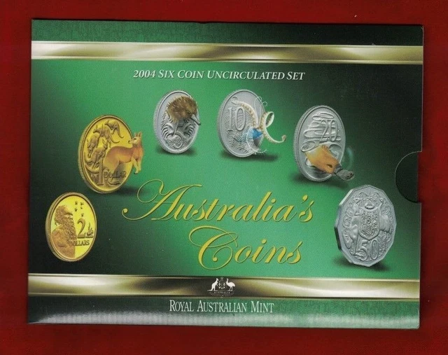 2004 SIX COIN Uncirculated Set, Australia's Coins - Royal Australian ...