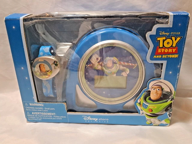DISNEY PIXAR TOY Story and Beyond; Buzz Lightyear Alarm Clock & Watch ...