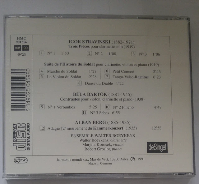 HARTMUT HÖLL / Tabea Zimmermann: Shostakovich, Britten, Stravinsky EUR ...