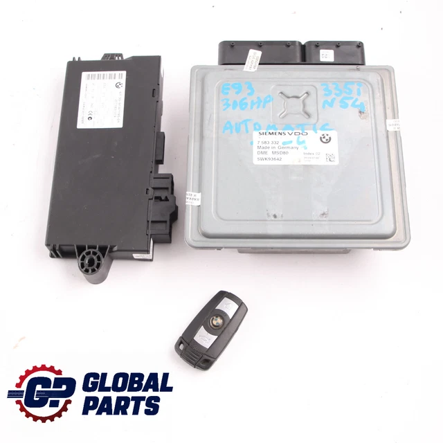 BMW E82 E90 E91 E92 135i 335i N54 306HP ECU Kit DME 7583332 CAS3 Key ...