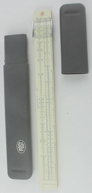 VINTAGE POST 1447 Hemmi Japan Vintage Wooden Slide Rule in Hard Plastic ...