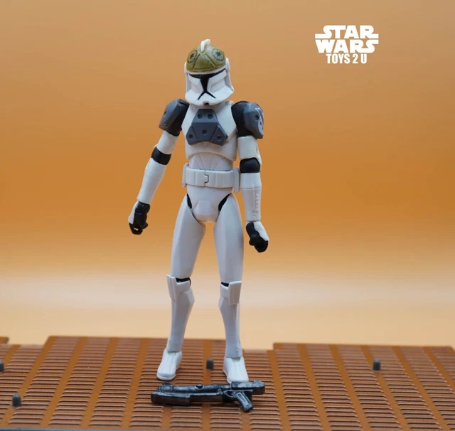 STAR WARS FIGURE 2008 Animated Clone Wars Clone Tank Gunner £13.99 ...