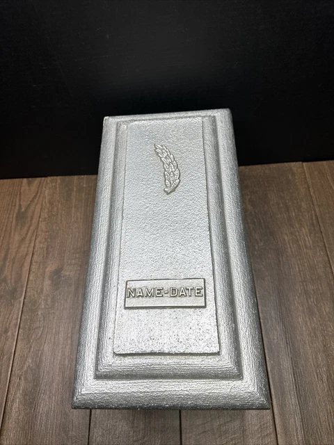 VINTAGE WILBERT MONTICELLO Salesman Sample Concrete Casket Burial Vault ...