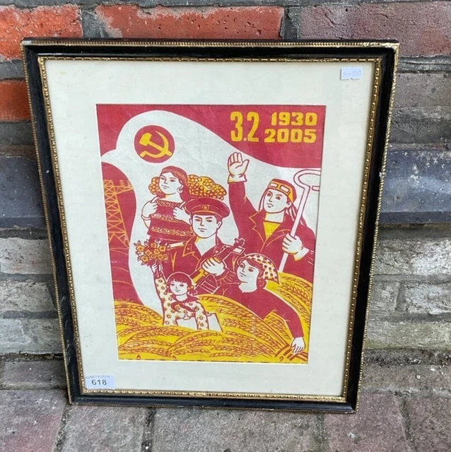 VINTAGE SOVIET PROPAGANDA Poster Original Communist Poster EUR 116,56 ...