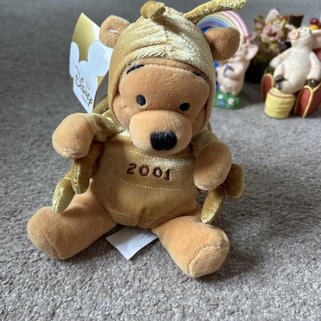 DISNEY STORE WINNIE the Pooh 21st CENTURY 2001 BEANIE SOFT / PLUSH - 8 ...
