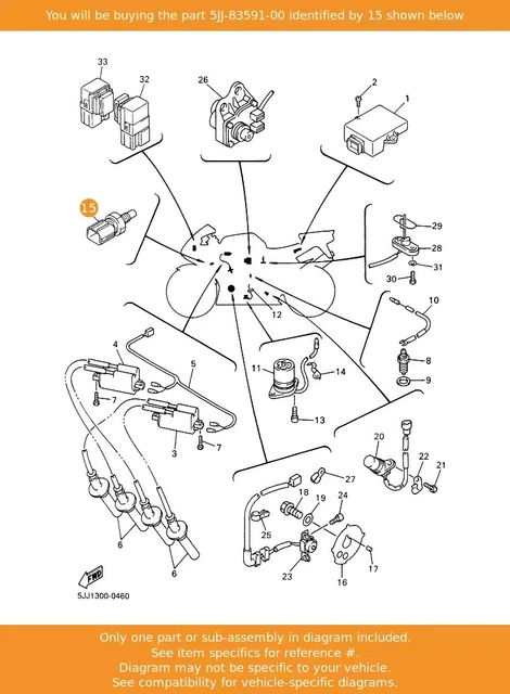 YAMAHA THERMO UNIT, 5JJ-83591-00 OEM FZS1000FAZER FZS600FAZER YZF-R1 £ ...