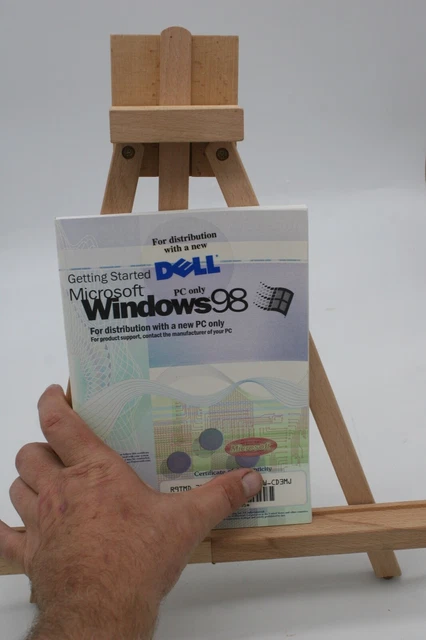 MICROSOFT NEW WINDOWS 98 Manual With Product Key - Cd Not Included Dell ...