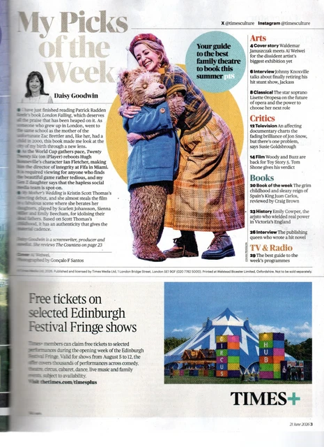 CULTURE MAGAZINE JUNE 21 2026 - Ai Weiwei, Johnny Knoxville,Lisette ...