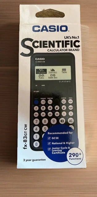 CASIO FX-83GT CW Scientific Calculator Black. GCSE, A-Level. Updated FX-83GTX. £13.00 - PicClick UK